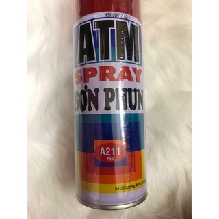 Sơn xịt ATM A211 đỏ/ ATM Spray A211 Red | Shopee Việt Nam