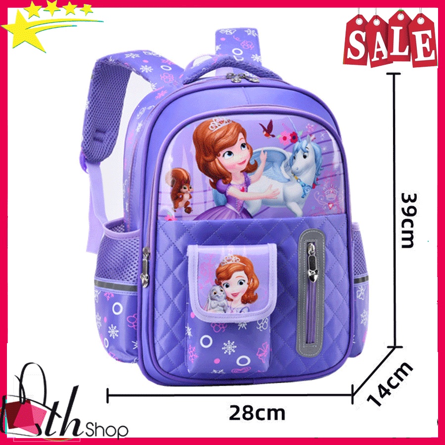 Balo cho bé gái lớp 1 đến lớp 3, cặp sách tiểu học chống thấm nước hình ...