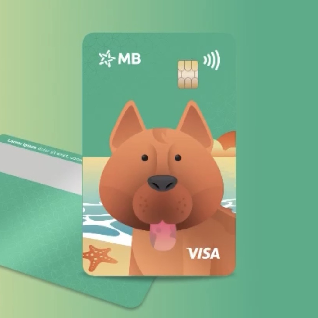 Thẻ hình 12 Con Giáp, thẻ MBBank - Phiên bản limited, Thẻ ATM VISA MB ...