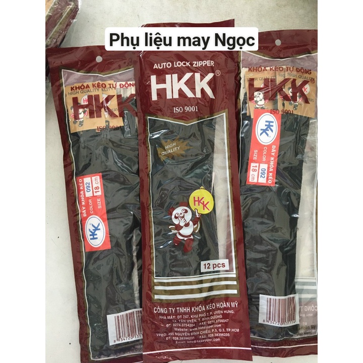 Dây kéo hiệu HKK 12 dây/lố( giá 1 lố) | Shopee Việt Nam