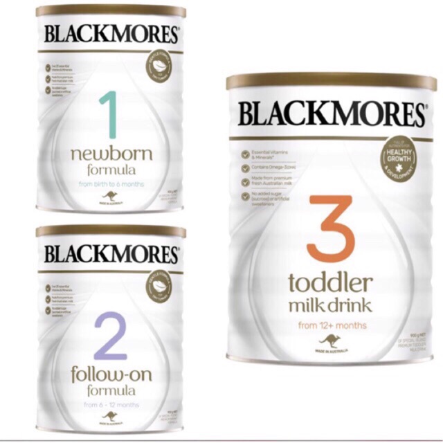 Sữa BLACKMORE 900gr đủ 3 số 1,2,3 Úc đầy đủ tem liên phong | Shopee ...