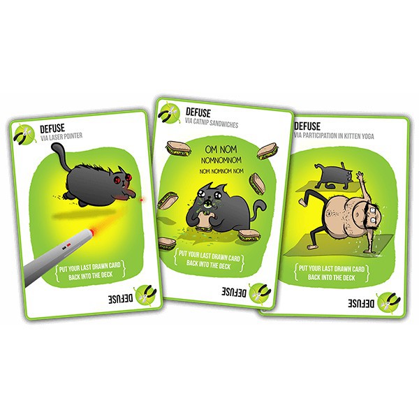 Lá Bài Defuse và Exploding Kittens Tăng Độ Khó Cho Bài Mèo Nổ | Shopee ...