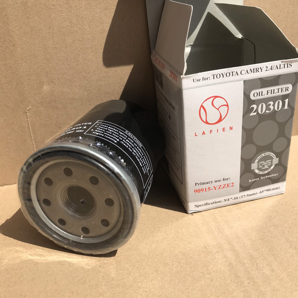 Lọc nhớt Lafien 20301 (65mm) dùng cho Toyota Camry/Altis/Vios/Hiace ...