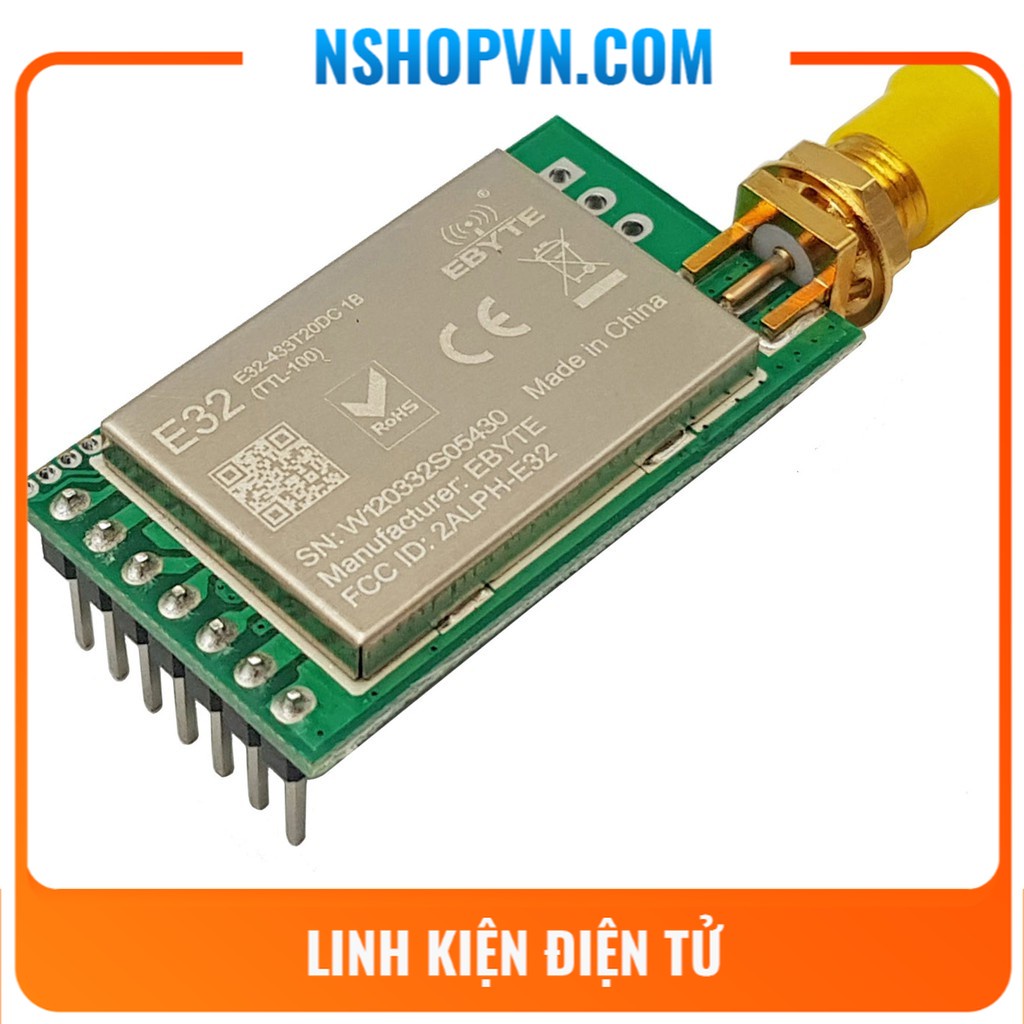 Mạch truyền nhận không dây Module RF SX1278 Lora E32 EBYTE 433T20D ...