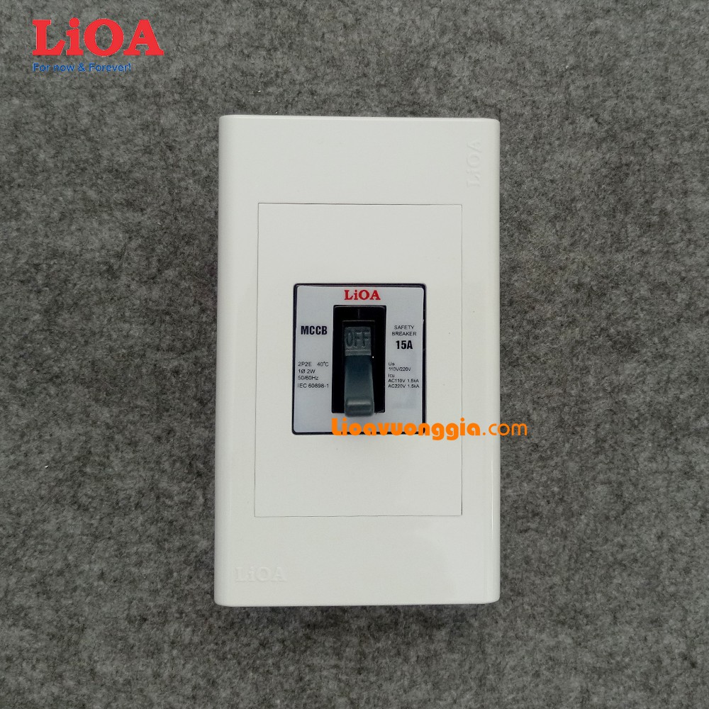 Combo cầu dao tự động an toàn APTOMAT LiOA 15A - Lắp âm tường | Shopee ...