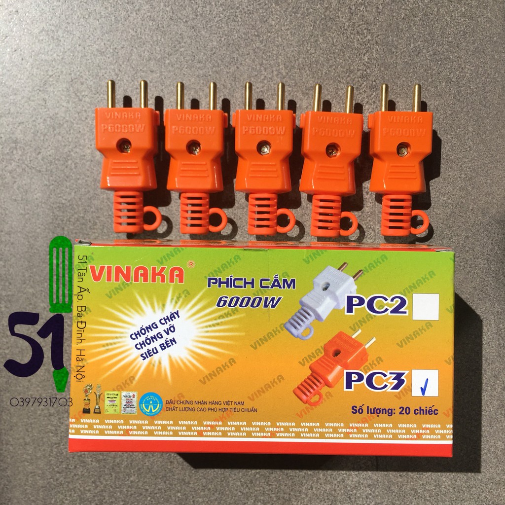 Phích cắm Vinaka siêu chịu tải 6000W | Shopee Việt Nam