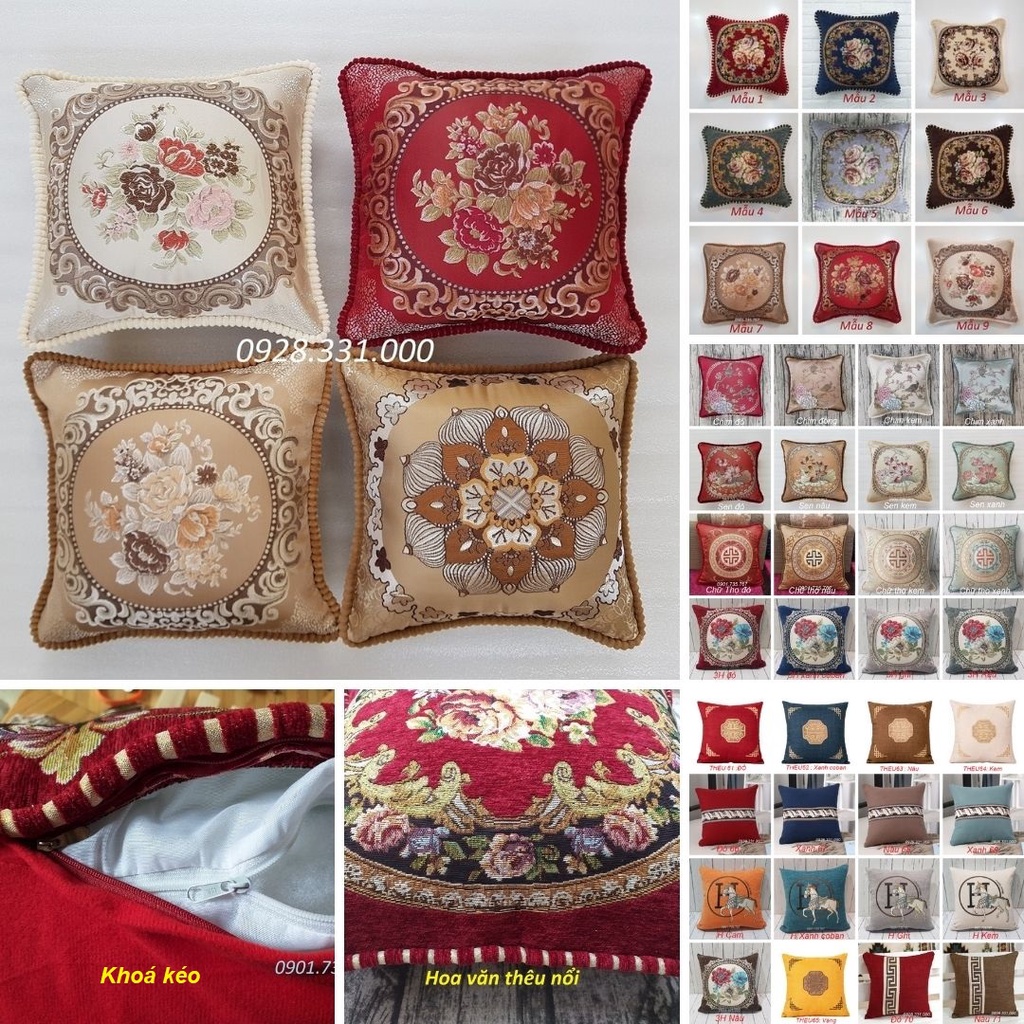 Gối tựa lưng sofa Hoàng gia MBC Home kèm ruột 45x45cm | Shopee Việt Nam