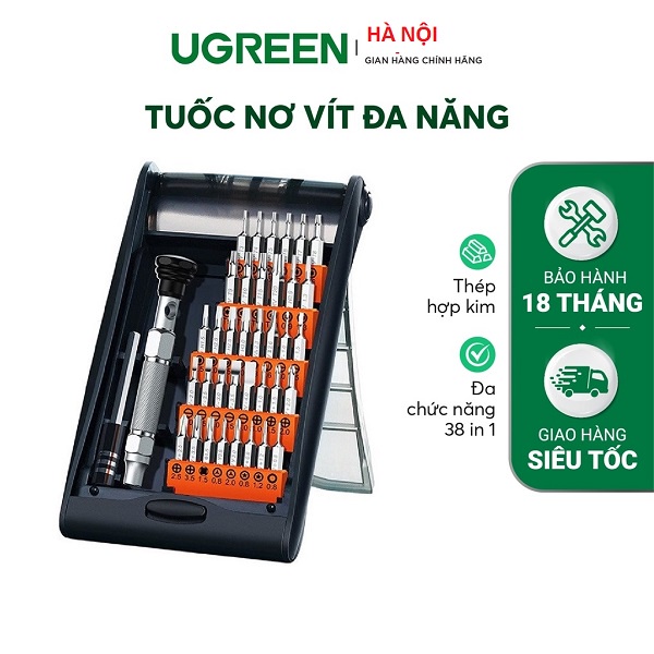 Bộ tuốc nơ vít hợp kim nhôm 38 trong 1 đa chức năng UGREEN CM372 80459 | Shopee Việt Nam