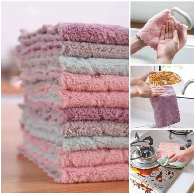 Khăn lau tay, lau bếp đa năng (sét 10 chiếc) ( Hàng Sẵn) | Shopee Việt Nam