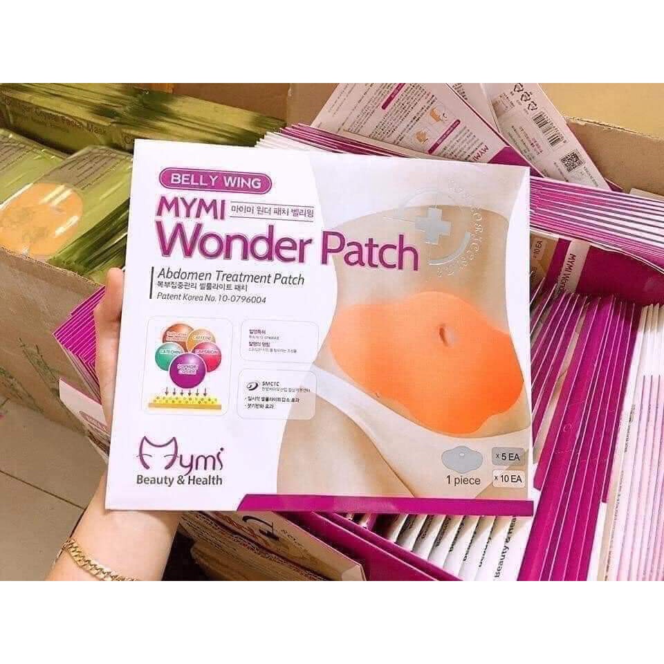 MIẾNG DÁN TAN MỠ BỤNG Mymi Wonder Patch 1 hộp 5 miếng dán, GIẢM MỠ BỤNG CHO CÁC CHỊ EM | Shopee ...