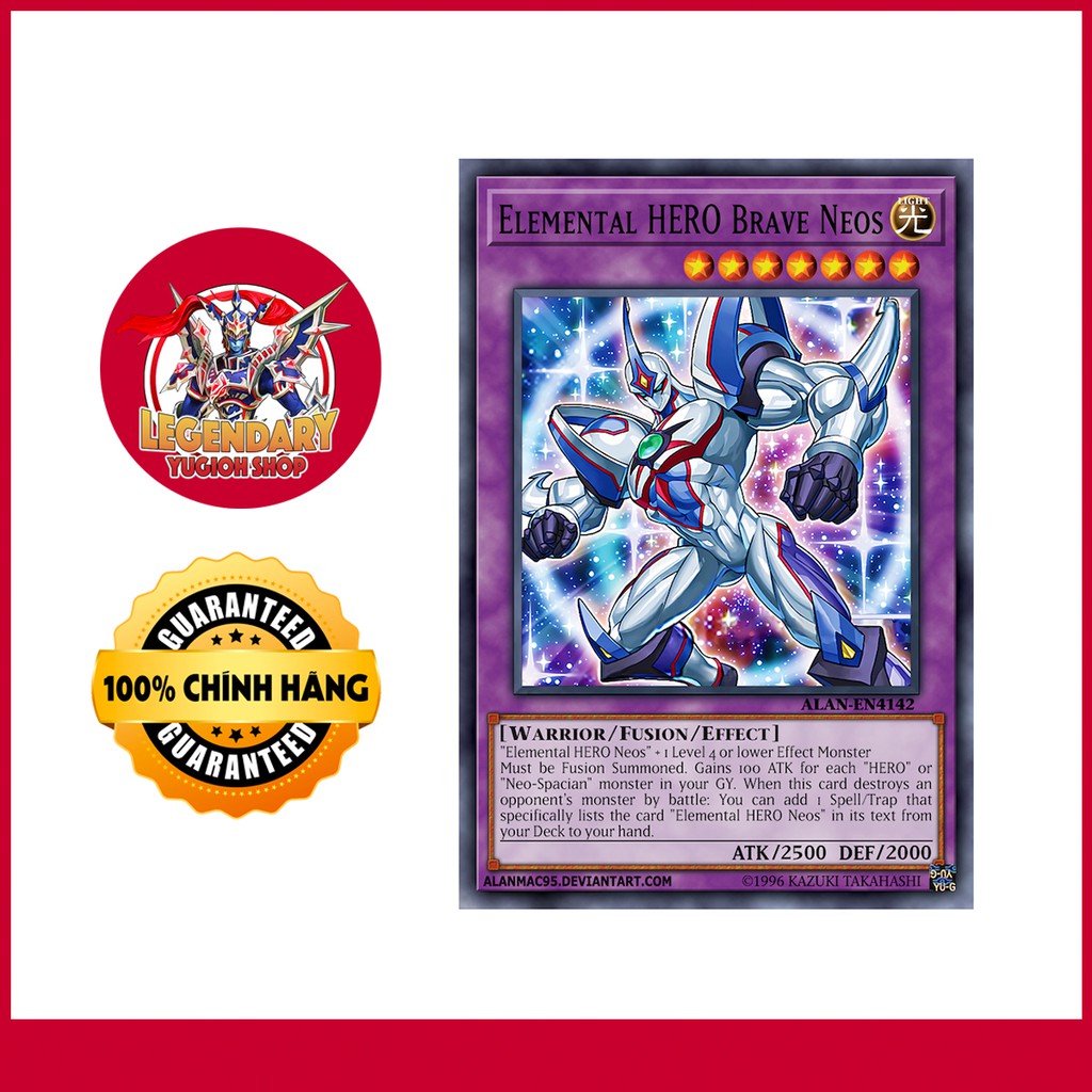 [Thẻ Bài Yugioh Chính Hãng] Elemental Hero Brave Neos | Shopee Việt Nam