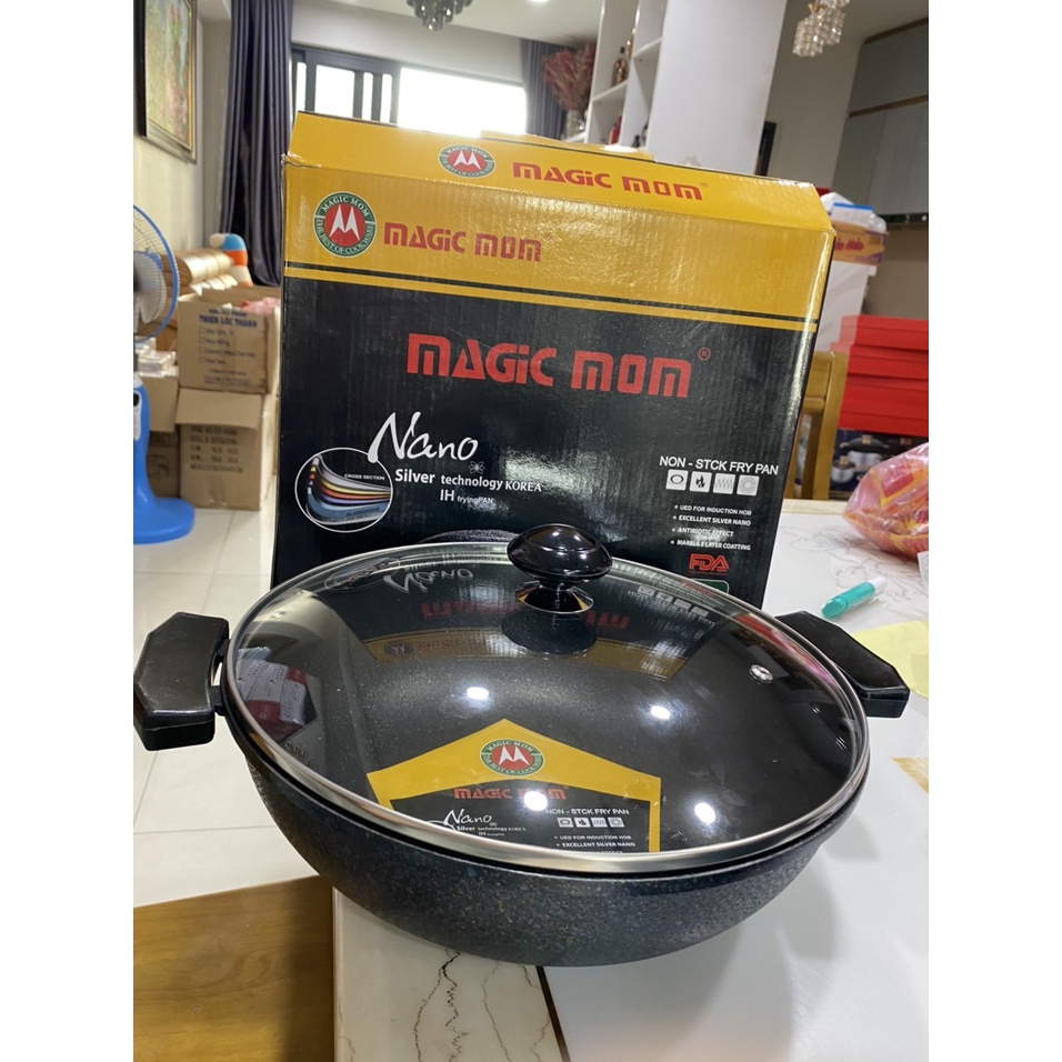 CHẢO ĐÁ CHỐNG DÍNH MAGIC MOM | Shopee Việt Nam