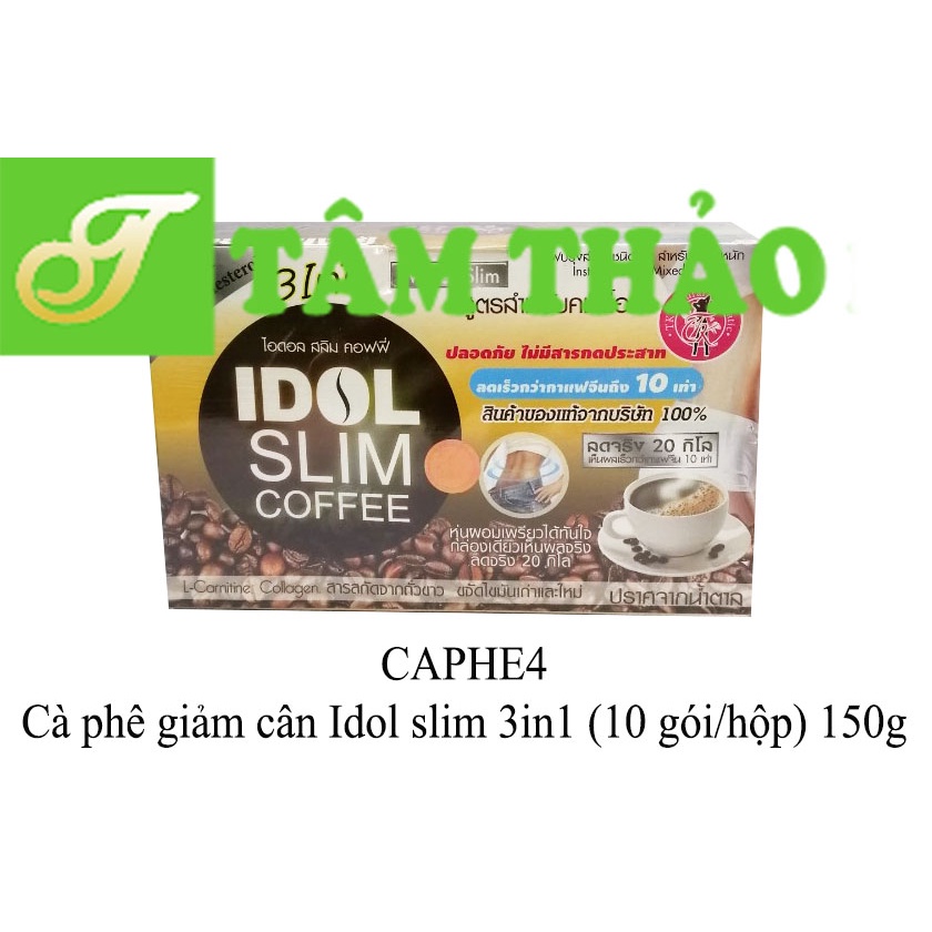Cà phê giảm cân Idol slim 3in1 (10 gói/hộp) 150g 8859229600179 ...