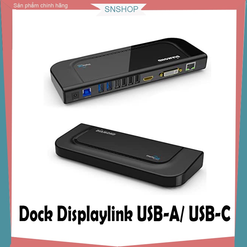 Dock Displaylink Diamond- thêm cổng kết nối USB 3.0, xuất hai màn hình ...