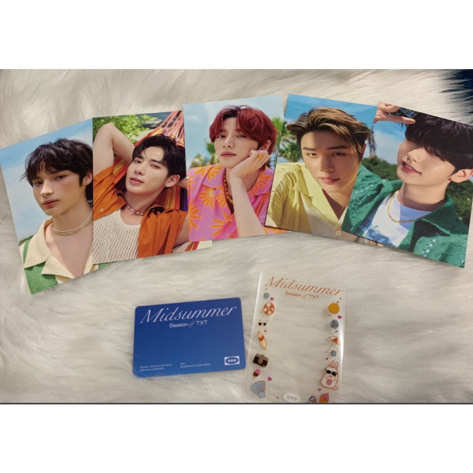 thẻ ảnh postcard TXT official chính hãng mid summer 2022 | Shopee Việt Nam