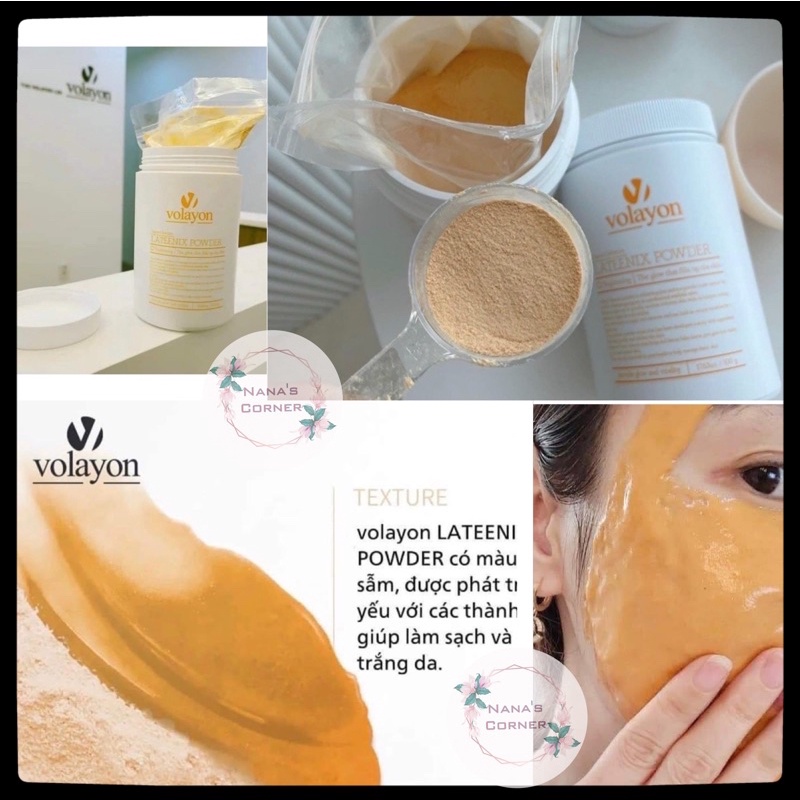 Mặt Nạ Làm Trắng Da Volayon Lateenix Powder | Shopee Việt Nam