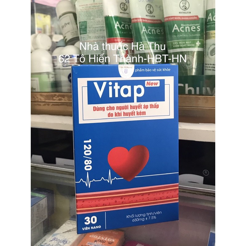 Viên uống VITAP- Hỗ trợ tăng huyết áp cho người huyết áp thấp | Shopee ...