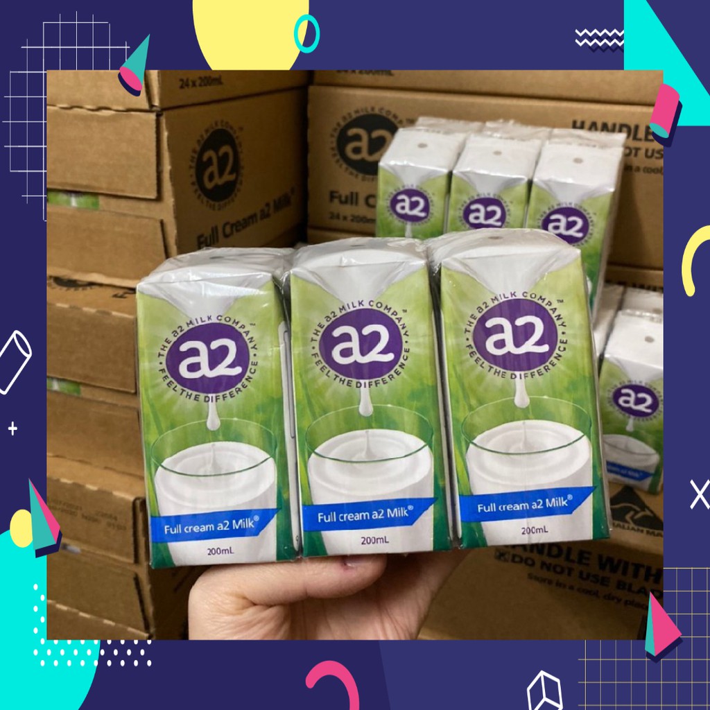 Sữa tươi tiệt trùng nguyên kem A2 full cream dạng nước 200ml | Shopee Việt Nam