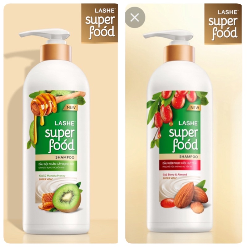 DẦU GỘI LASHE SUPERFOOD 640G NGĂN GÃY RỤNG TÓC - PHỤC HỒI HƯ TỔN/ LASHE ...