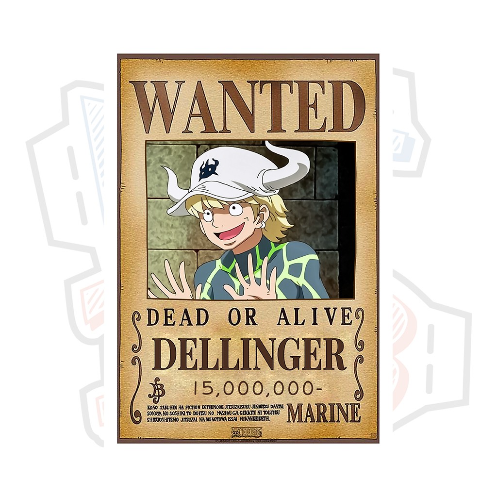 Poster truy nã Dellinger - One Piece | Shopee Việt Nam