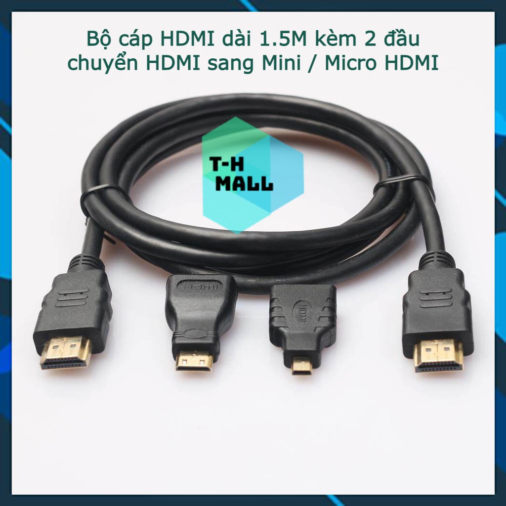 Cáp Chuyển Đổi HDMI Sang Mini/Micro HDMI Tốc Độ Cao 3 Trong 1 Dành Cho ...