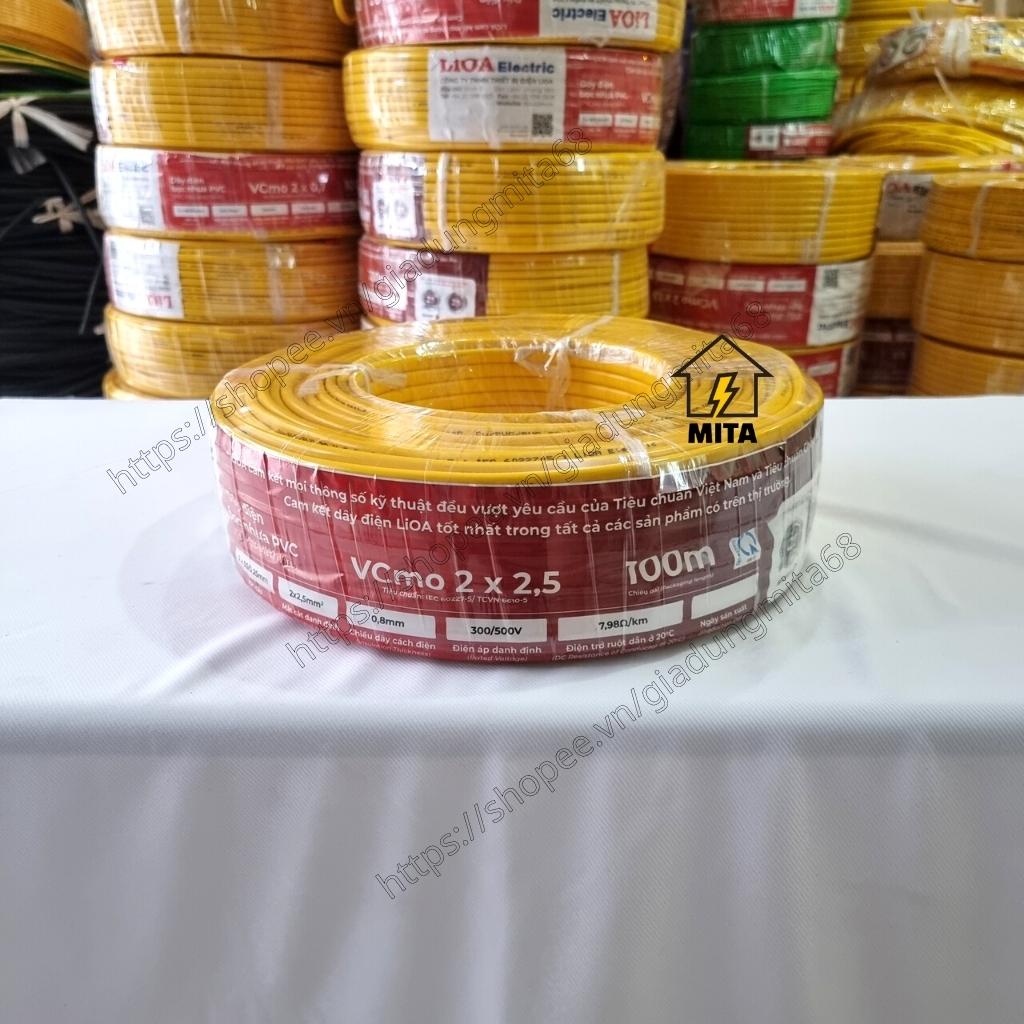 [Bán theo mét] Dây điện đôi mềm LiOA Vcmo 2x2.5, 2x4, 2x6 - MITA ...