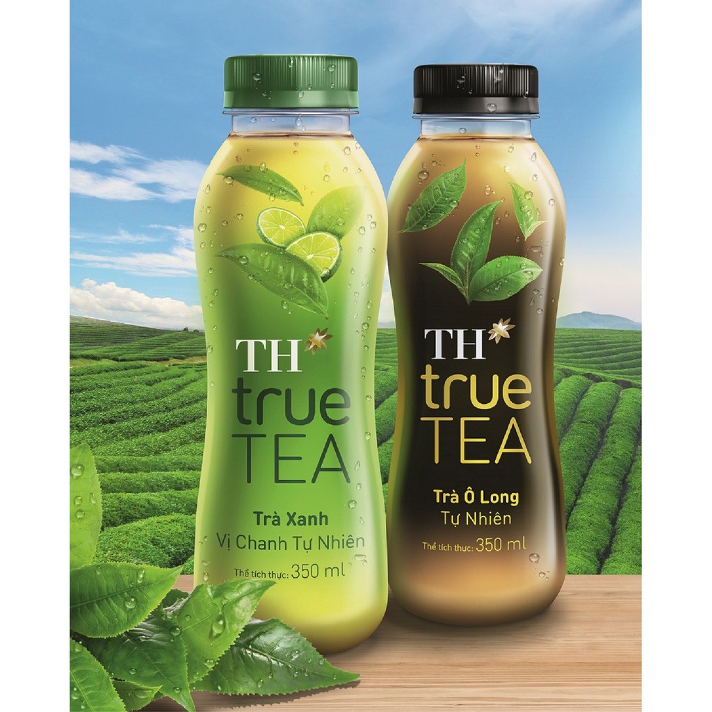 (New) Trà xanh / Trà Oolong vị tự nhiên TH TRUE TEA 350ml | Shopee Việt Nam