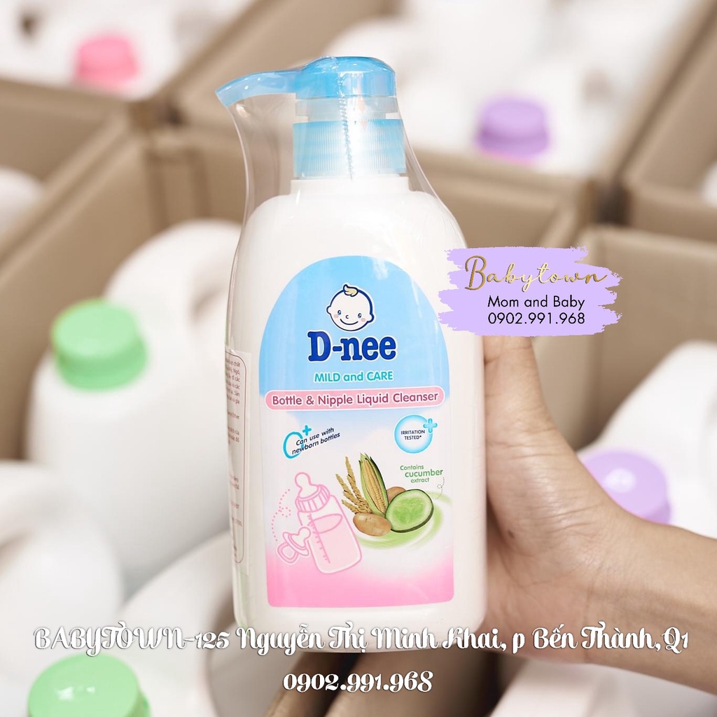 Nước rửa bình sữa D-nee Dnee organic túi 600ml/ chai 620ml/ chai 500ml ...