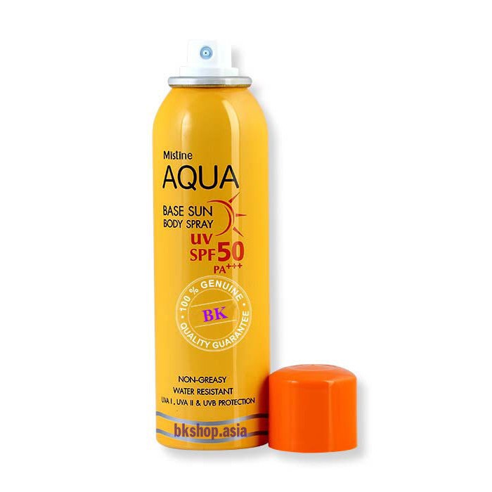 Kem Chống Nắng Dạng Xịt Mistine Aqua Base Sun Body Spray UV SPF50 PA+++ 100ml - Chính Hãng ...