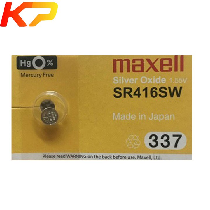 pin đồng hồ sr416sw sr416 337 maxell chính hãng. | Shopee Việt Nam