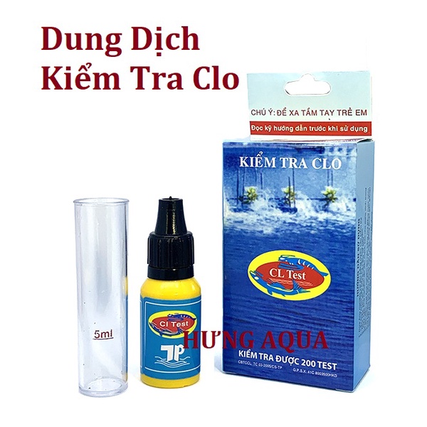 Dung dịch kiểm tra Clo, bộ kit test lượng Clo trong nước sinh hoạt và ...