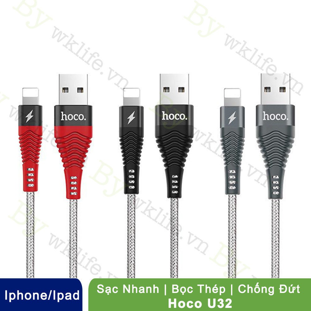 Cáp TYPE - C HOCO U32- màu ghi | Shopee Việt Nam