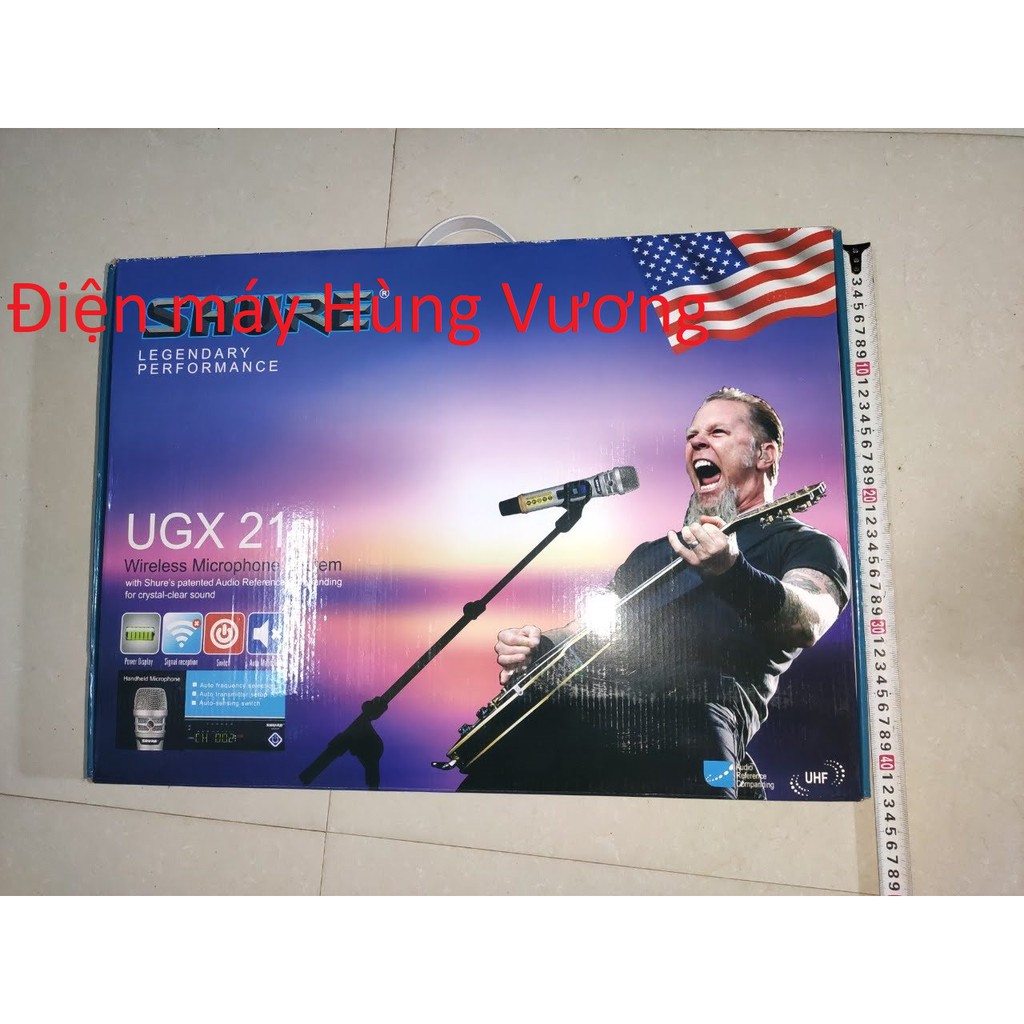 Micro Shure UGX21 Karaoke Gia Đình Main to màu Đỏ Ic Hàng Chuẩn hãng ...