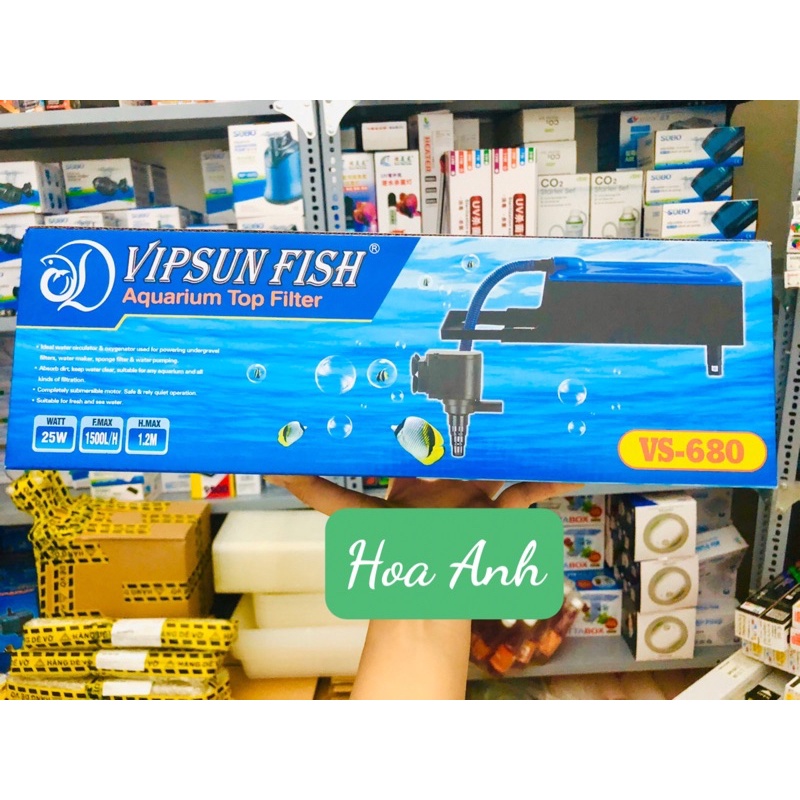 Vipsun Fish VS-680 - RS 680 - Bộ Máng và Máy Bơm Lọc Nước Hồ Cá ...