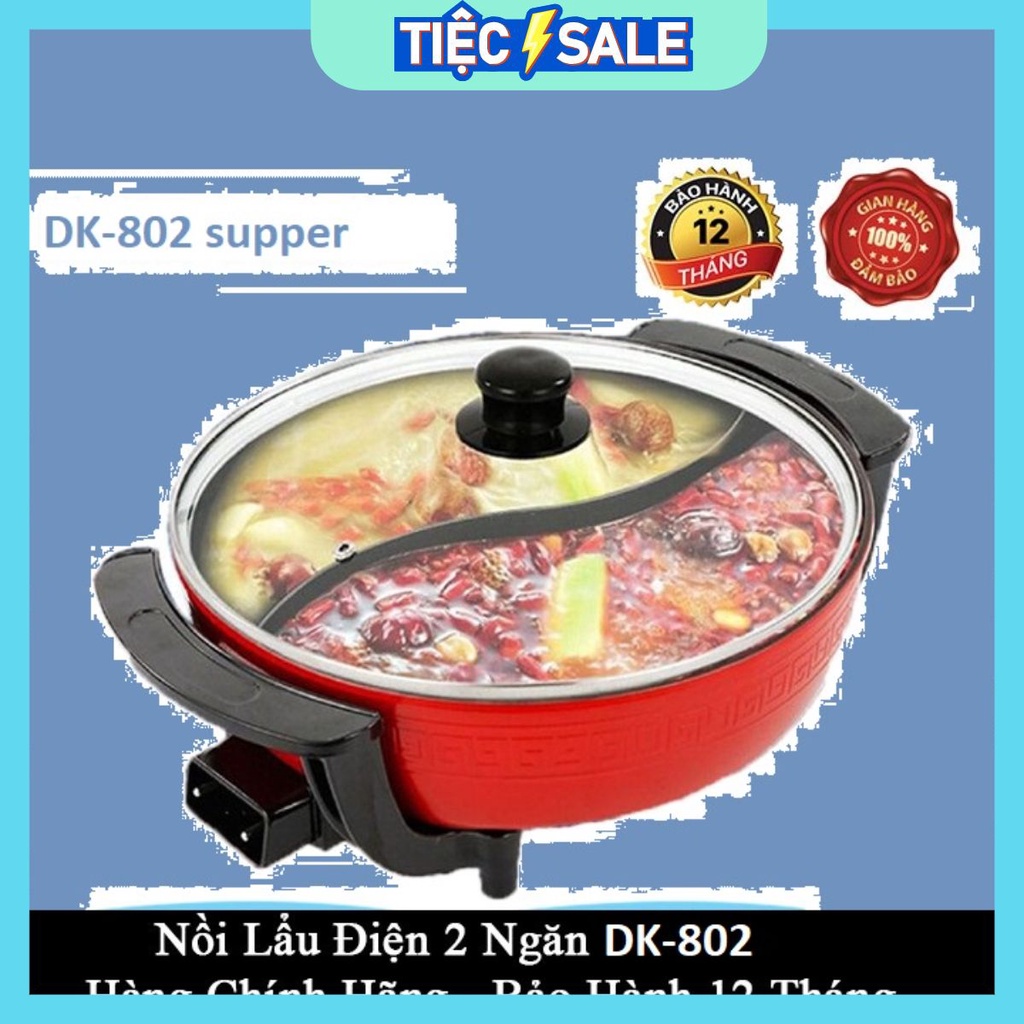 NỒI LẨU ĐIỆN 2 NGĂN DK-802 ĐA NĂNG - HÀNG CHÍNH HÃNG BẢO HÀNH 12 THÁNG | Shopee Việt Nam