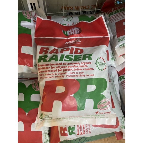 Phân bón hữu cơ RR RAPID RAISER dạng Viên của Úc 500gr, 1kg | Shopee ...