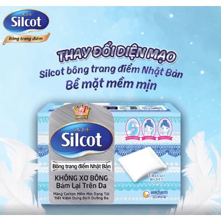 Bông tẩy trang Silcot 82 miếng 1 hộp | Shopee Việt Nam