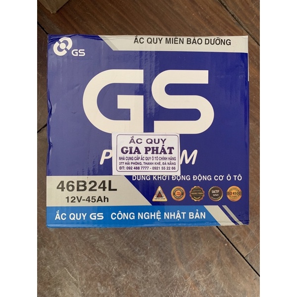 ắc quy ô tô gs 46b24l 12v 45ah | Shopee Việt Nam