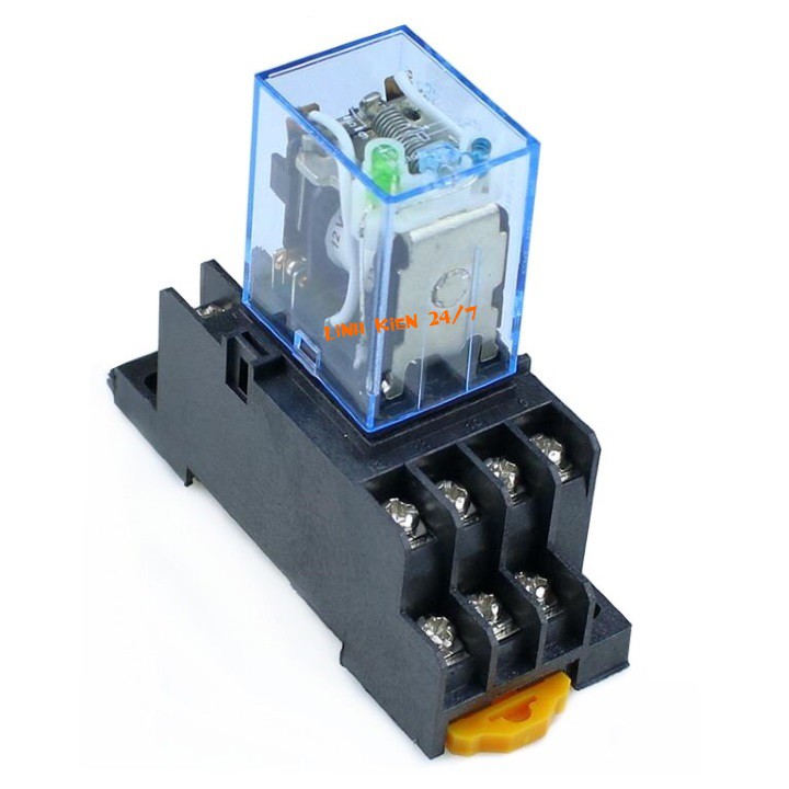 Relay Trung Gian MY4N-J Relay Kính 12V/220v/24v 5A 220VAC 14 Chân Kèm Đế Vặn Ốc | Shopee Việt Nam