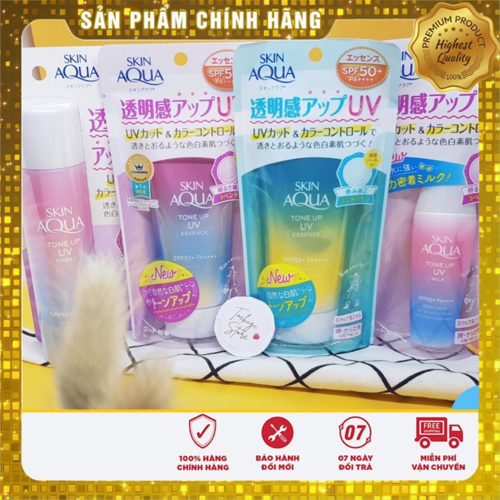 giá khai trương_ Kem chống nắng Sunplay Skin Aqua Tone Up UV Essence SPF50+ PA++++ 80g | Shopee ...