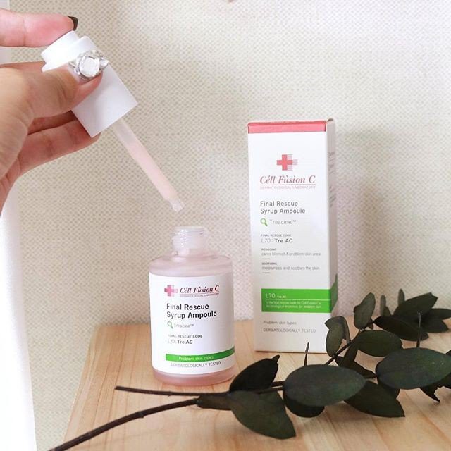Tinh chất dưỡng da Cellfusion C Tre.AC Final Rescue Syrup Ampoule 30ml ...