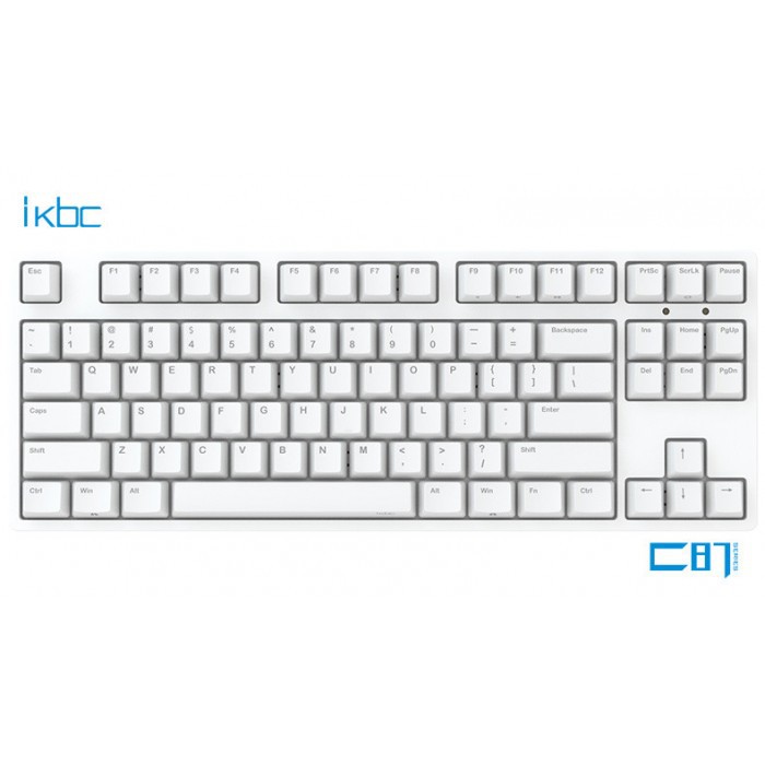 Bàn phím cơ (mechanical keyboard) ikbc c87 và c104 White Case, Cherry Switch | Shopee Việt Nam