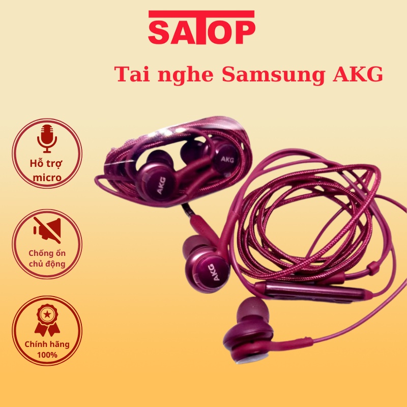 Tai nghe có dây Samsung AKG S8 S9 S10 Tai phone gaming chống ồn có mic ...