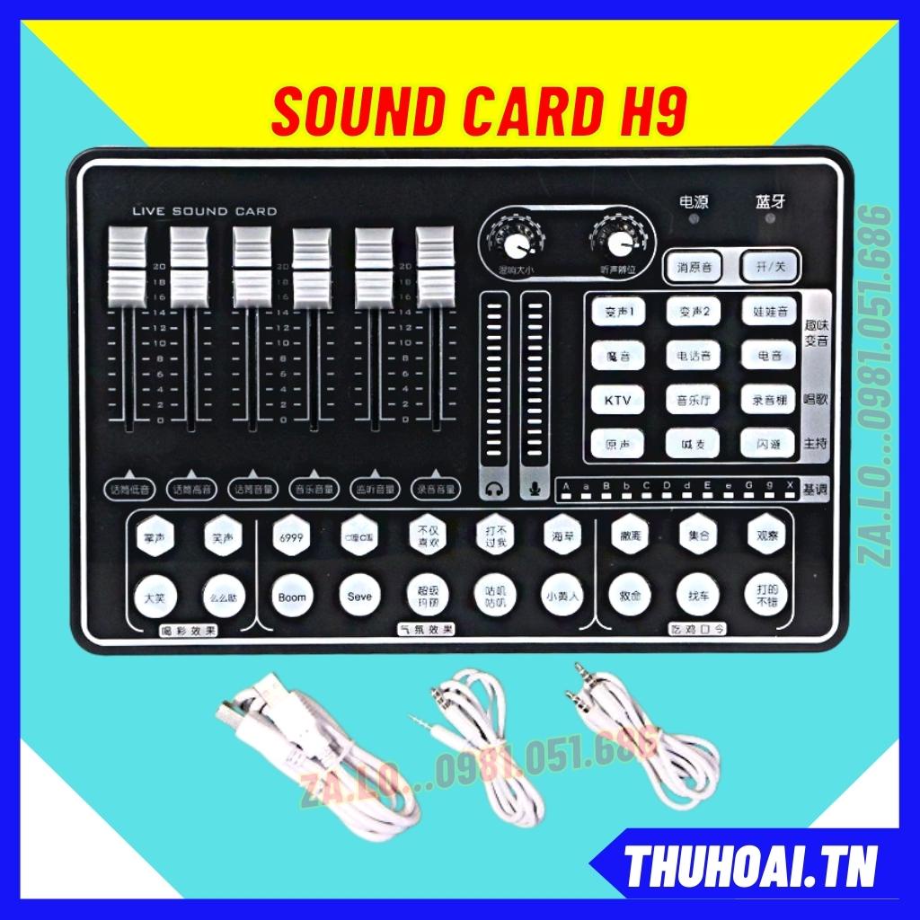 Sound card h9 2021 bản mới nhất thị trường có autotune, kết nối ...