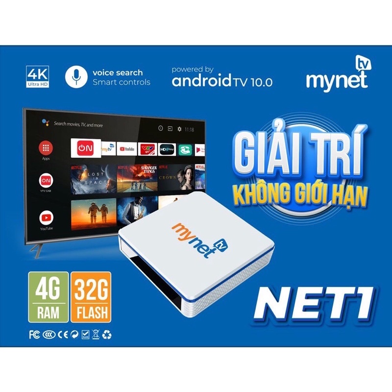{CHÍNH HÃNG} ANDROID TV BOX MyTV Net 4GB Rom 32G chạy mượt mà | Shopee ...