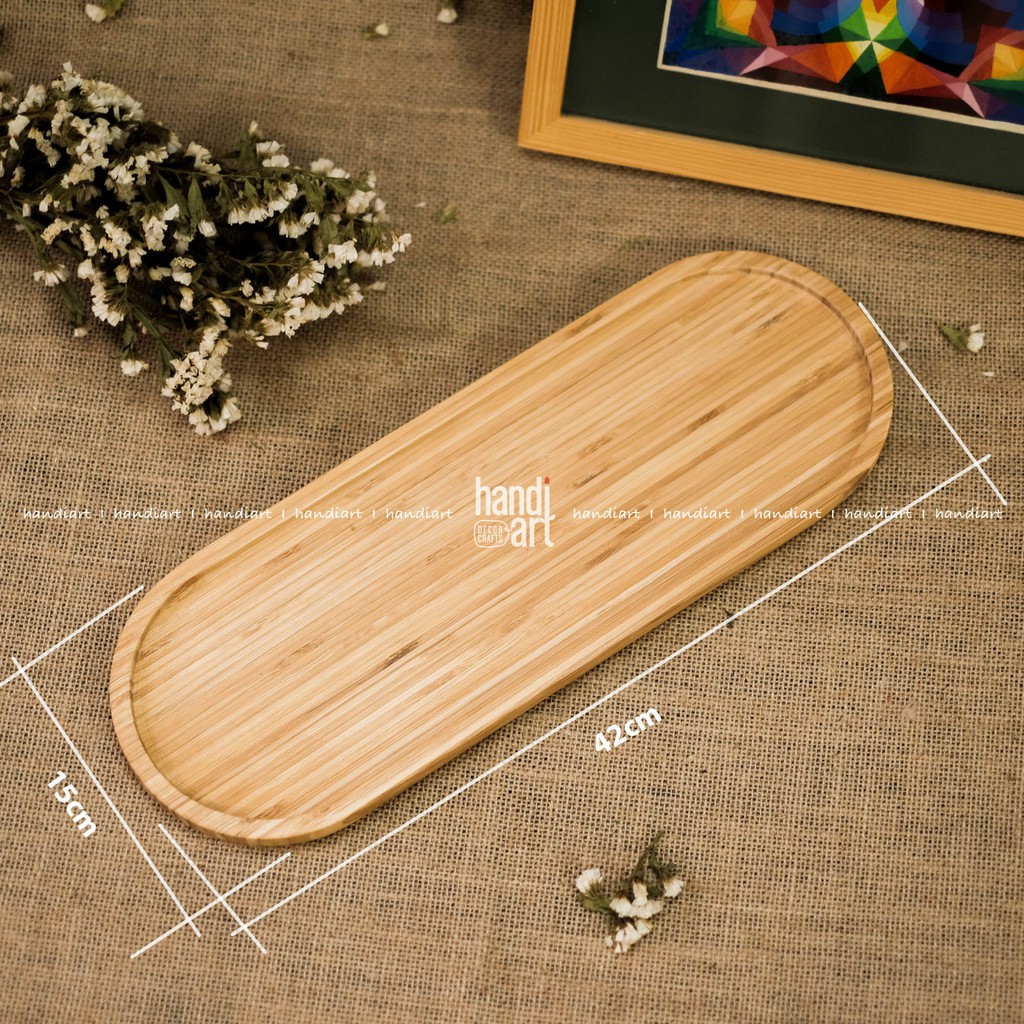 Khay gỗ tre Oval - Khay tre tự nhiên - Khay tre đựng thức ăn - bamboo ...