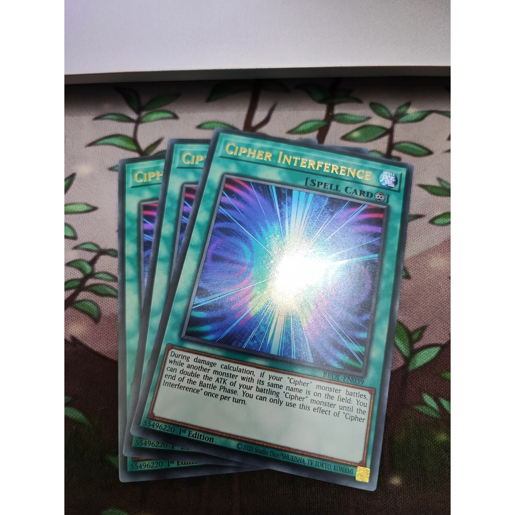 [Yugioh Funny Shop] 1 lá thẻ bài Cipher Interference - BROL-EN039 - Ultra Rare 1st Edition ...