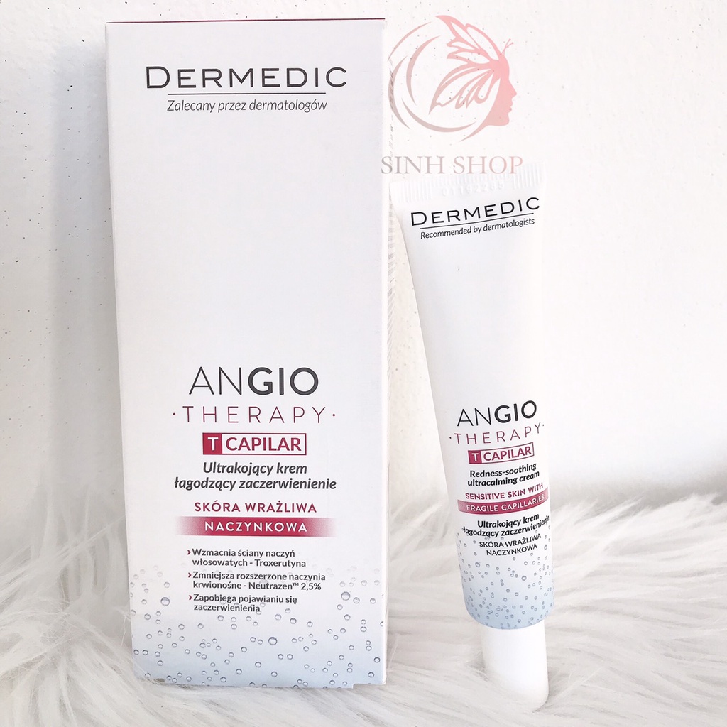 Kem Làm Giảm Chứng Đỏ Da Giãn Mao Mạch Dermedi Angio Therapy T-capilar ...