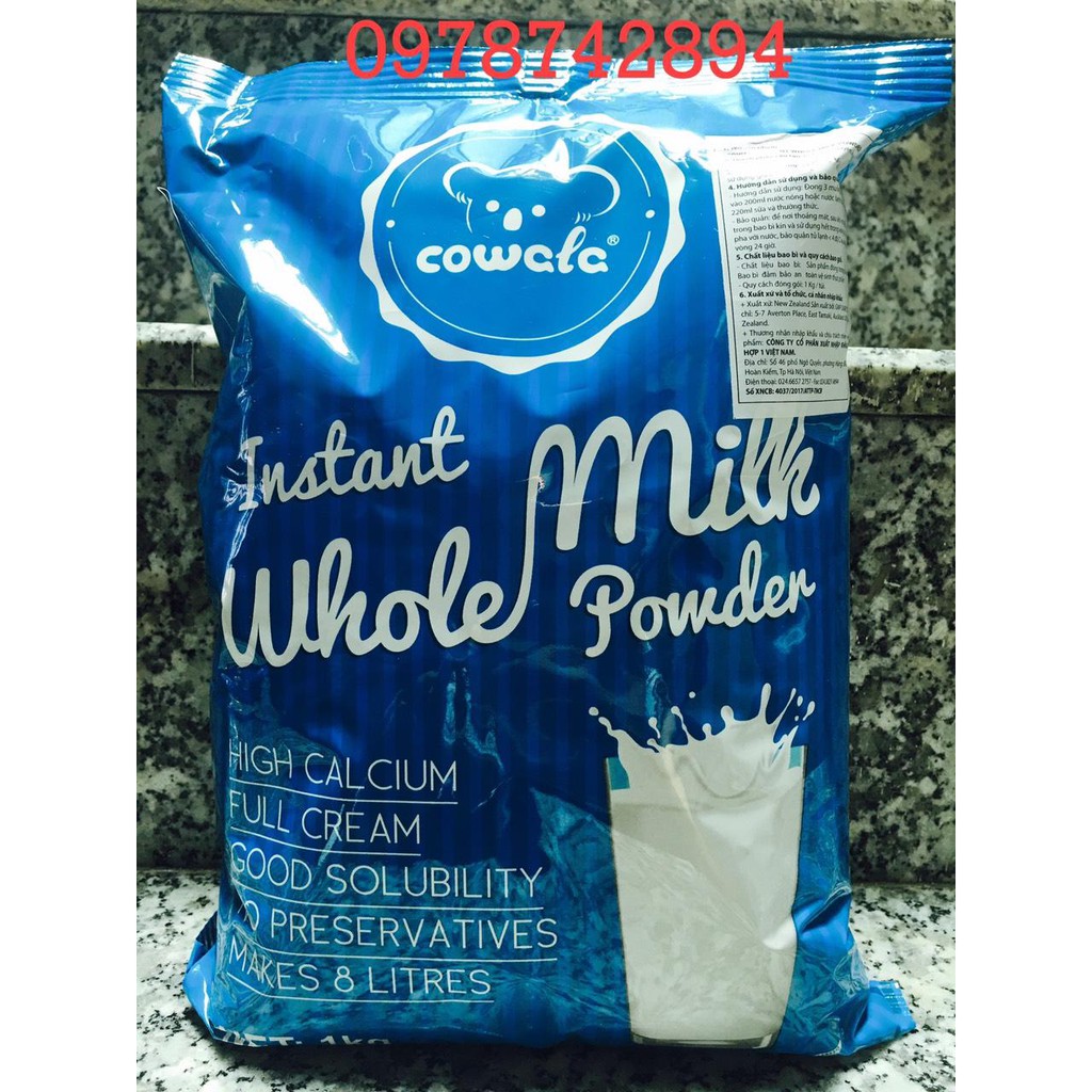 Sữa bột nguyên kem COWALA nhập từ úc bịch 1 kg | Shopee Việt Nam