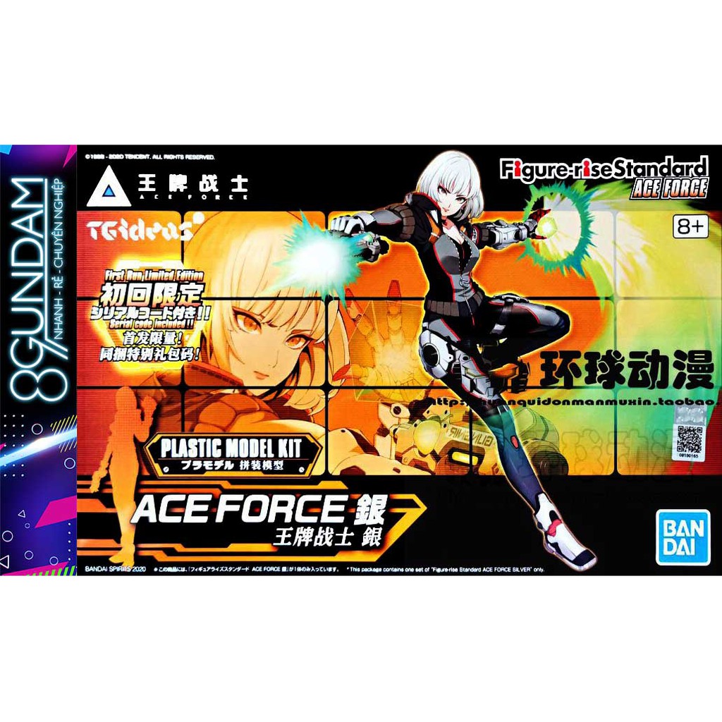 Mô Hình Lắp Ráp Figure-rise Mechanics Ace Force - Silver | Shopee Việt Nam